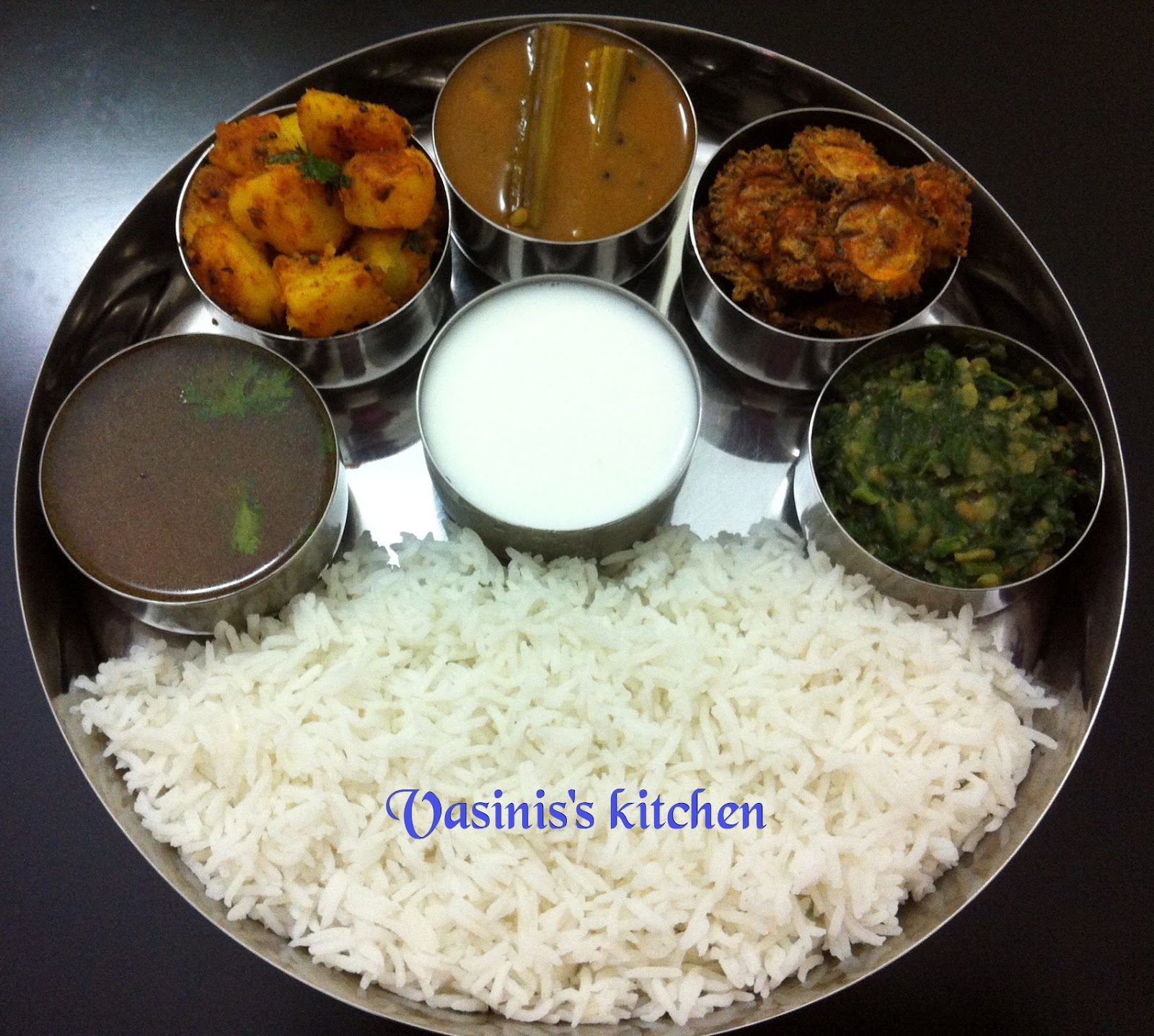 Vasinis kitchen: Vegetarian Thali 4